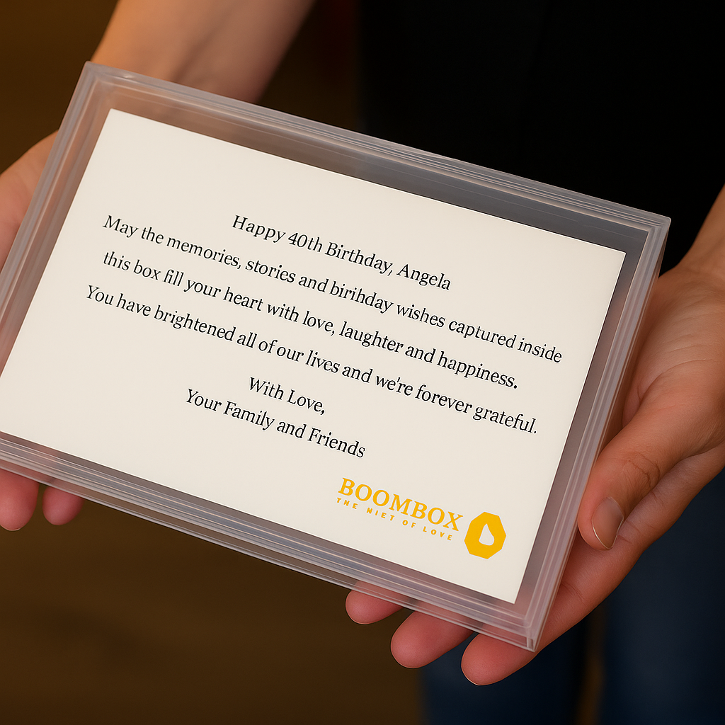 Boombox Gifts | Your memories and photos, gifted inside a gorgeous box