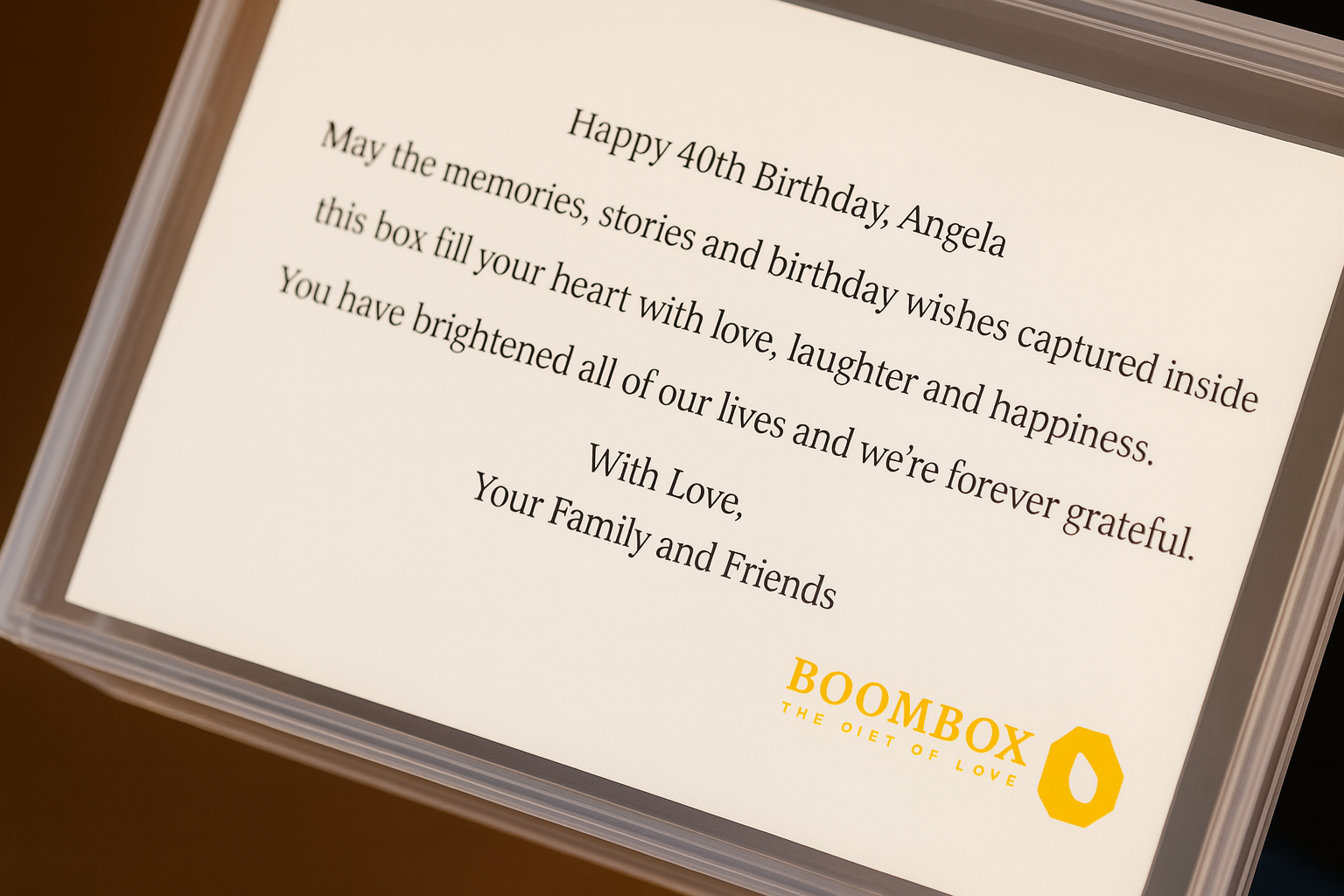 Boombox Gifts | Your memories and photos, gifted inside a gorgeous box